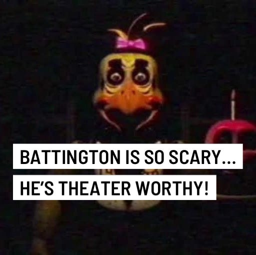 Battington is so Scary… He’s Theater worthy! (just chatting) | by ...