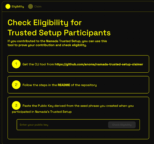 NAMADA TRUSTED SETUP ÖDÜL CLAİM İŞLEMİ | by Namada Türkiye | Medium