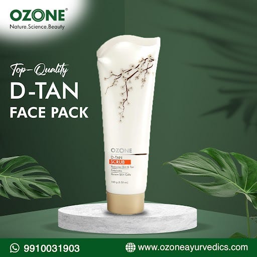 Top-Quality D-Tan Face Pack - Ozone Ayurvedics - Medium