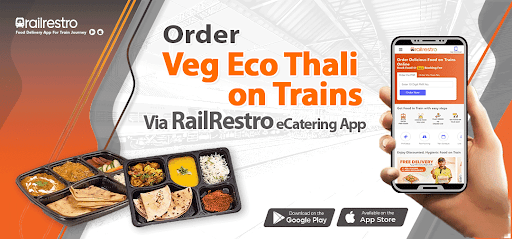 Order Veg Eco Thali on Trains Via RailRestro eCatering App | by ...