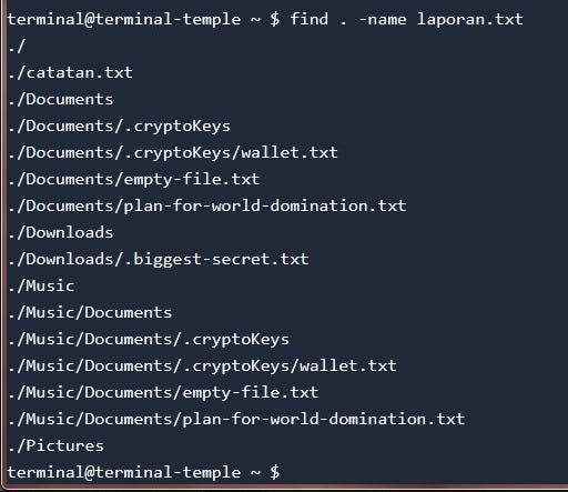 Perintah Dasar Linux. Terminal Temple di CLS Linux Online… | by Key n ...