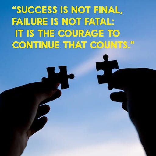 Success is Not Final, Failure is Not Fatal | by 1 More Learning | Medium