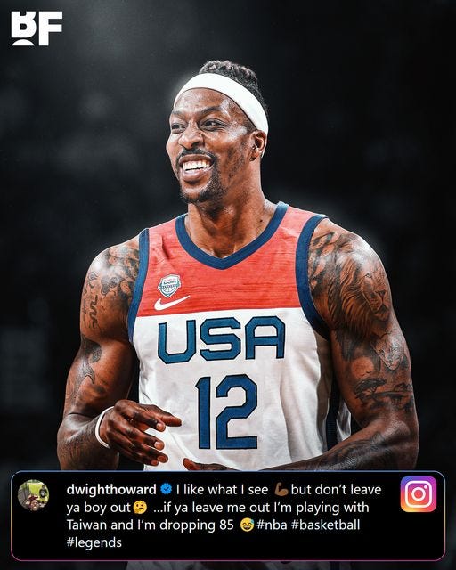 Dwight Howard Aims for Olympic Glory: Eyes Spot on Team USA for Paris ...