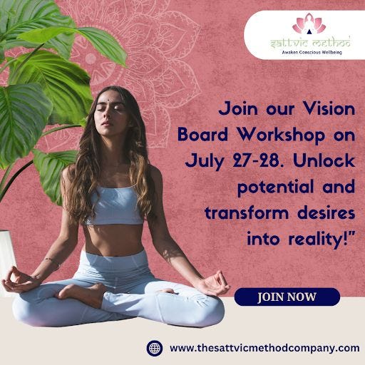 Join our Vision Board Workshop on July 27–28. Unlock potential and ...