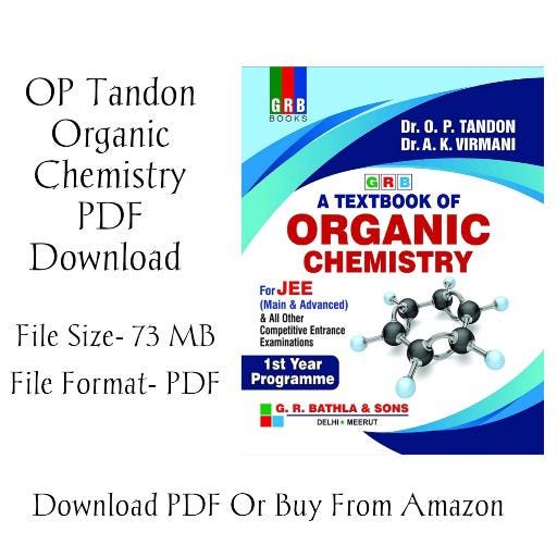 Op Tandon Organic Chemistry PDF - Nikhilreviews - Medium