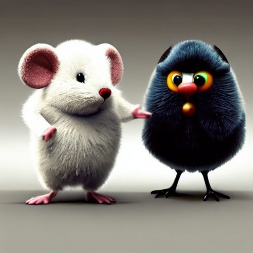 Mouse and Bird. Quite Absurd | by LunarLinguist | Medium