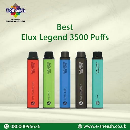 Best elux legend 3500 puffs - E-Sheesh - Medium