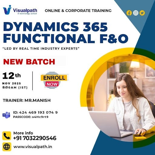 D365 Functional F&O Online New Batch - Harik Visualpath - Medium