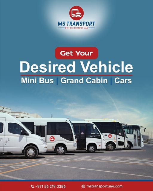 MS Bus Rental Dubai offers luxury bus rental services for groups of all ...
