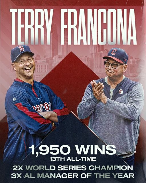 Cheers to a Great Career, Tito: Terry Francona, One of the Best ...