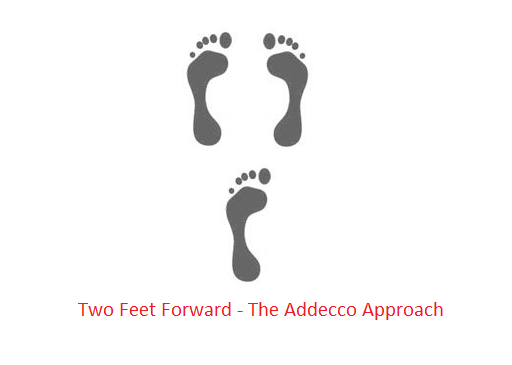 Two Feet Forward — The Adecco Approach | by Jack Francis Cameron | Medium