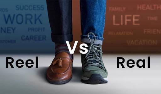 “REEL VS REAL LIFE: WHAT’S THE HIDDEN TRUTH BEHIND?” | by Simran Sharma ...