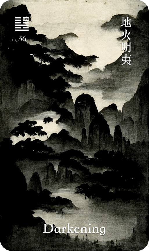 Hexagram 36 ䷣ : A Simple Look at I-Ching — Darkening of the Light | by ...
