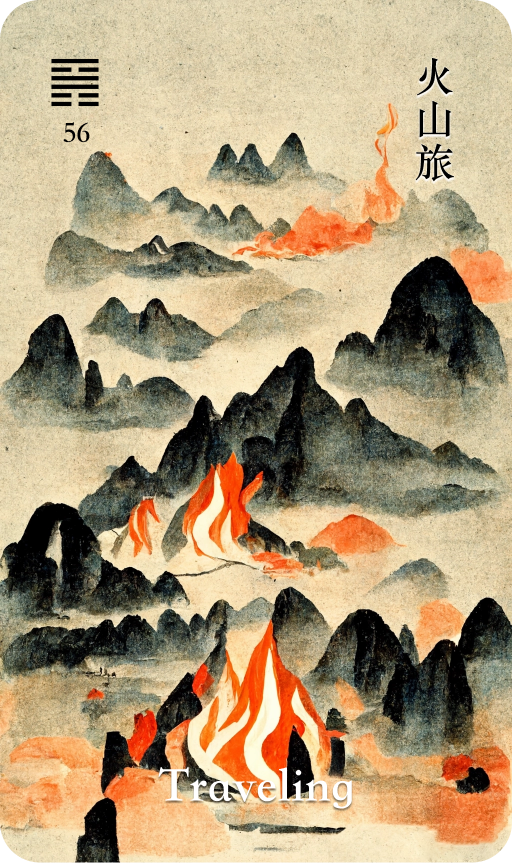 Hexagram 56 ䷷ : A Simple Look at I-Ching — Traveling | by I-Ching with ...