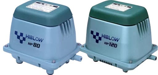 Hiblow hp80 Air Blower | Lubrication Free Air Blower - PumpAir ...