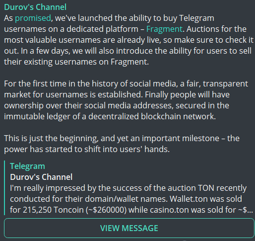 Look into Telegram username auction | by Maksim Bober | Medium