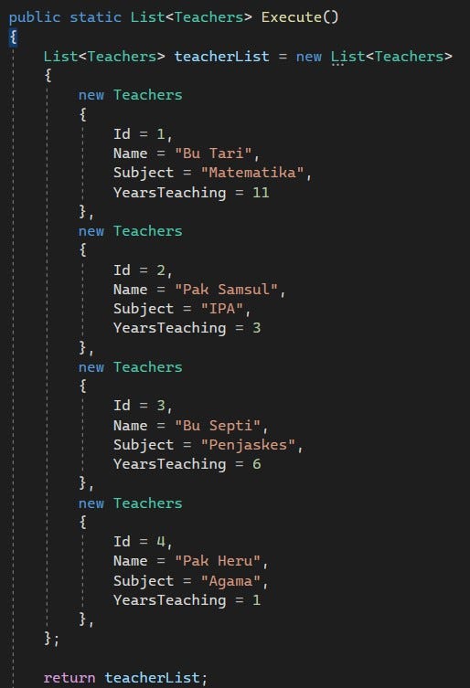 Beberapa Operator Query LINQ yang Berguna untuk Project C# | by Faihza ...