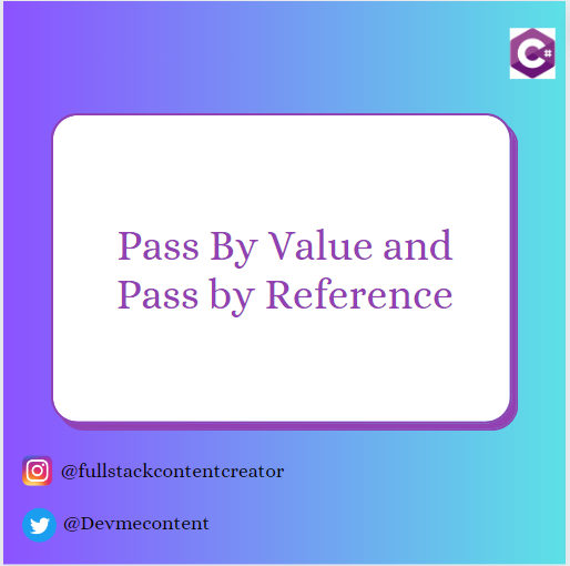 Understanding Pass by Value and Pass by Reference in C# with Real-time ... Understanding Pass by Value and Pass by Reference in C# with Real-time ...