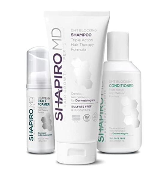 Shapiro MD Natural Hair Kit for Thicker, Fuller, Healthier Looking Hair ...