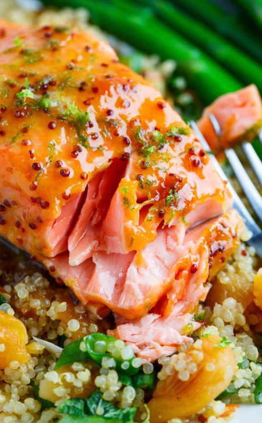 Baked Salmon with Maple Dijon Glaze | by ChefCHarm olivia | Jun, 2024 | Medium