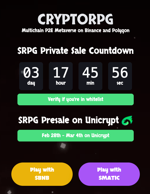 Private Sale Whitelist - RPG Crypto - Medium