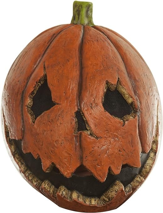 Ghoulish Productions Last Night Pumpkin Mask. Pumpkin Head Halloween ...