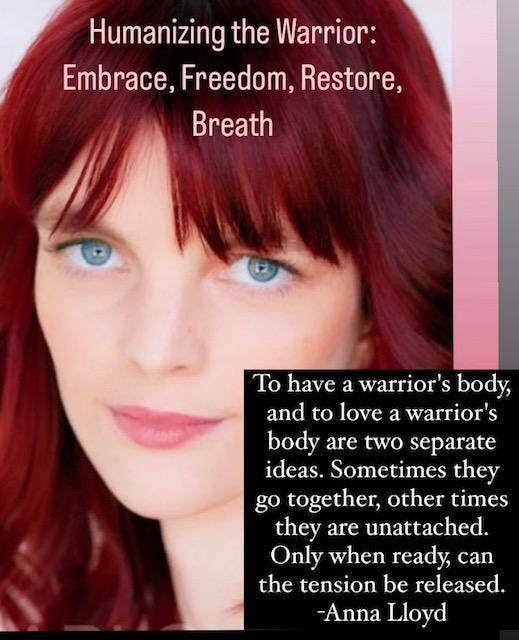 Humanizing the Warrior: Embrace, Freedom, Restore, Breath…. | by Anna Lloyd | Nov, 2023 | Medium