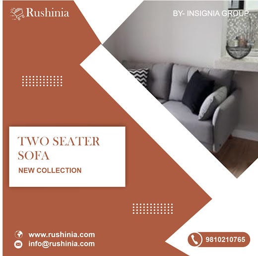 Two Seater Sofa Furniture New Collection in New Delhi. | by Rushina ...