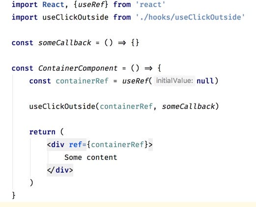 Create Custom React Hook To Handle Click Outside Element By Stanislav Kuznetsov Medium