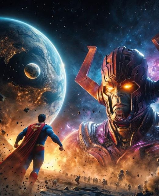 Superman vs. Galactus: Battle for the Fate of the Planet | by Shamarie ...
