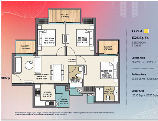 3 BHK Luxury Apartments At Nirala Trio, Greater Noida West Property ...