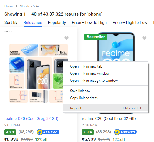 Web Scraping with Python | Scrap Flipkart using python | by Pooja Lo ...