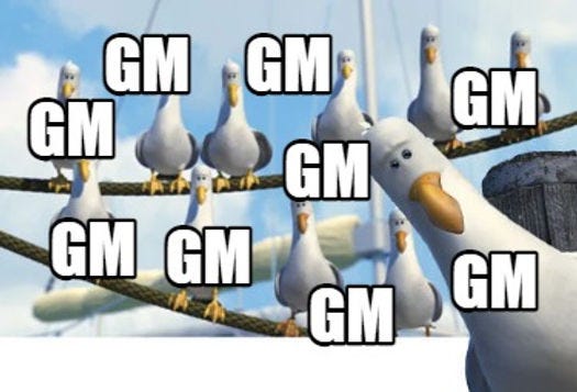 GM. Half a year into crypto winter, things… | by Non Fungible Therapist ...