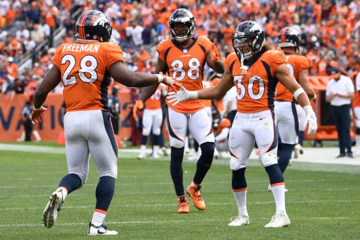 Review da temporada 2018 — Os TEs e RBs | by Victor Matheus | Broncos ...