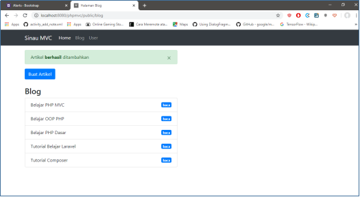 Sinau Dasar MVC : #10 Flash Message | by Karindra Linux | Medium Sinau Dasar MVC : #10 Flash Message | by Karindra Linux | Medium