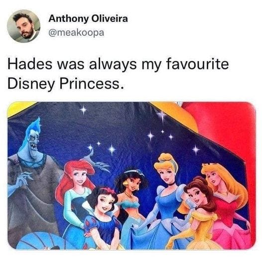 Check out this unique twist: Hades as a Disney princess! 👑 #DisneyMagic ...