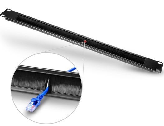 Assist of Patch Panel — Innovative Horizontal Cable Manager with Brush ...