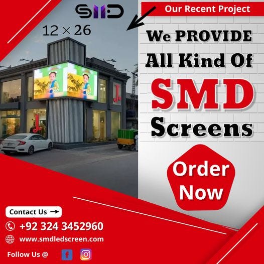 Best SMD Screen In Pakistan SMD SCREEN offers the best SMD Video wall quality at a competitive ...