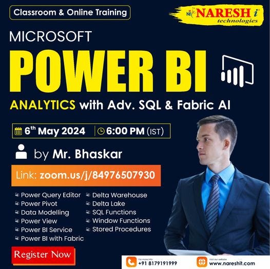 Best No 1 Power BI Training in Hyderabad 2024. - Techprasanna - Medium