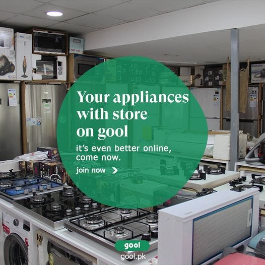 Your appliances with store on Gool. Its even better online, come now ...