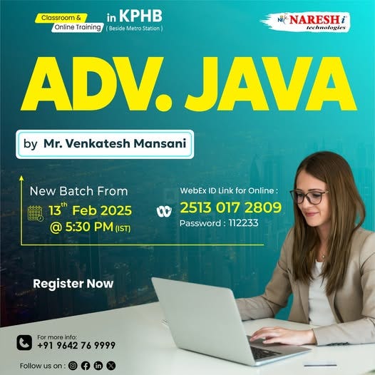 🚀 Master Advanced Java — Enroll Now! 💻 - Nareshitpraveen - Medium