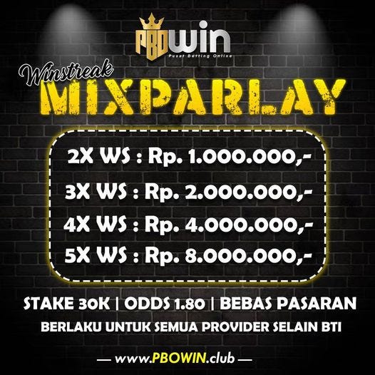 SITUS JUDI BOLA PARLAY INDONESIA | AGEN MIX PARLAY TERBARU 2023 | by ... SITUS JUDI BOLA PARLAY INDONESIA | AGEN MIX PARLAY TERBARU 2023 | by ...