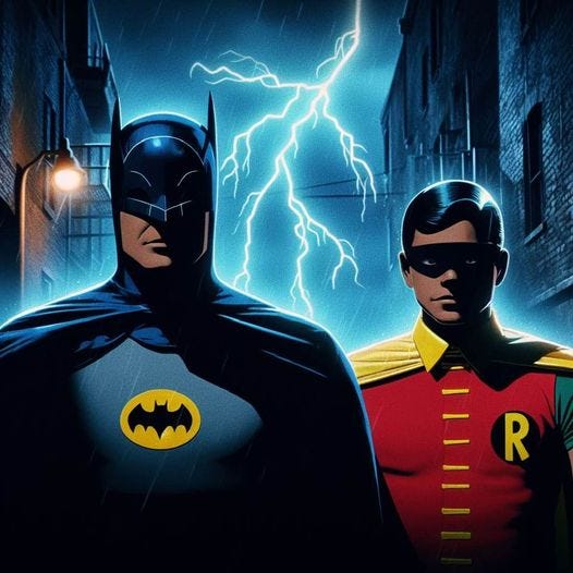 Chasing the Joker: Batman and Robin’s Epic Battle in 1960s Gotham City ...