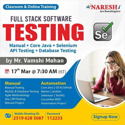 Full Stack Software Testing🚀 Launch Your Career in Software Testing ...