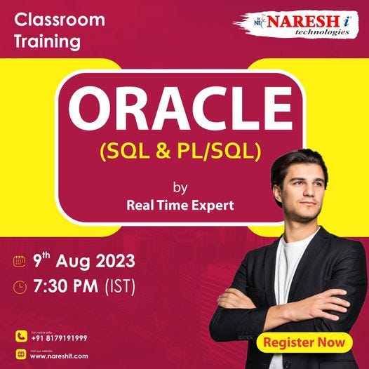 Oracle Online Training — Naresh It Avinash Nit Medium