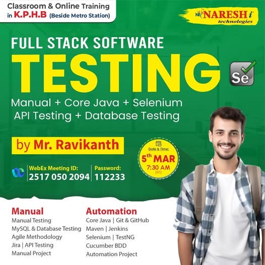 🚀 Master Full Stack Software Testing — Join Our Training! 🚀 ...
