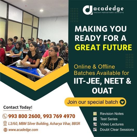 Top JEE Coaching Center in Odisha — Acadedge - Acadedgebbsr - Medium