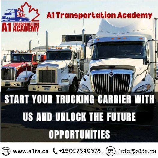 Start Your Trucking Carrier Now With A1 Transportation Academy | by A1transportationacademy ...