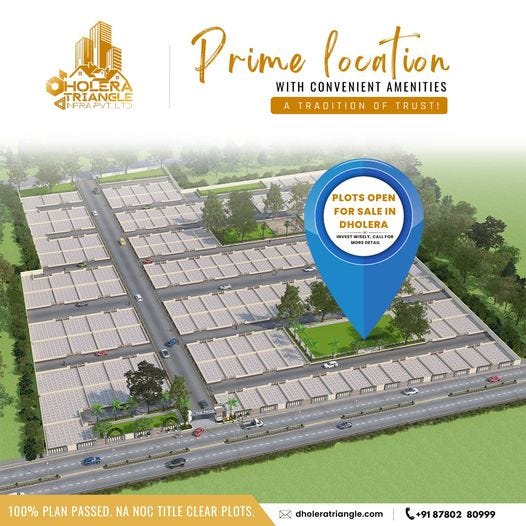 Residential plots For Sale in Dholera - Dholeratriangle - Medium