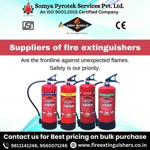Somya Pyrotek Services as Your Premier Supplier of Fire Extinguishers | by Somya Pyrotek ...